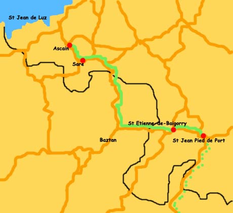 St Jean de Luz to St Jean Pied de Port - Day 1